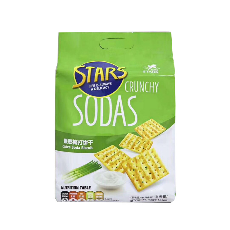 Крекеры hong kong stars с молочной солью и ксилитом, 400 г - salty ...