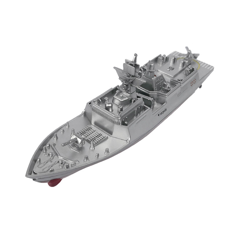 Remote Control Warship Model - Electric Mini Frigate Ship Toy