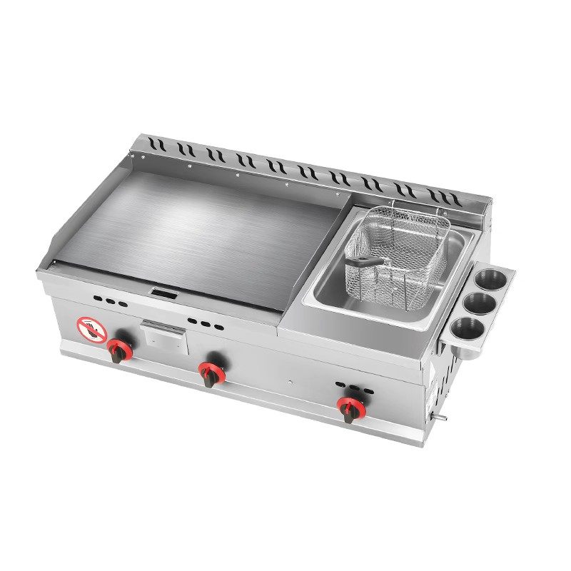 Teppanyaki Commercial Hand-Cooked Cake Machine All-in-One Griddle Gas ...