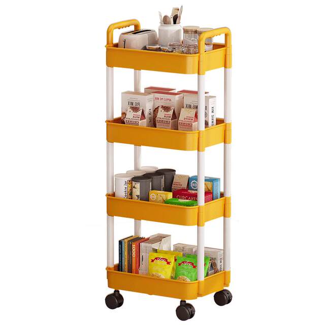 Movable bookshelf storage rack children's toy storage rack reading home ...