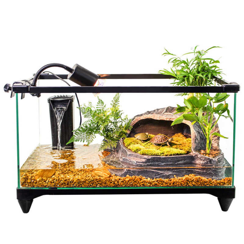 Glass Turtle Tank with Sun Terrace for Villa Breeding and Landscaping