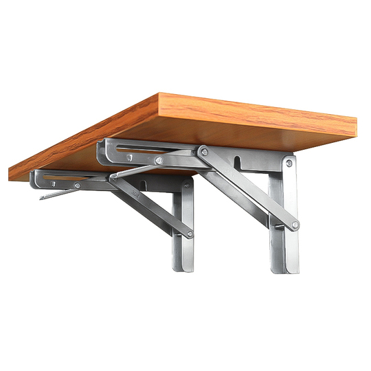 Bolleya Foldable Triangle Shelf Bracket - Stainless Steel Adjustable ...