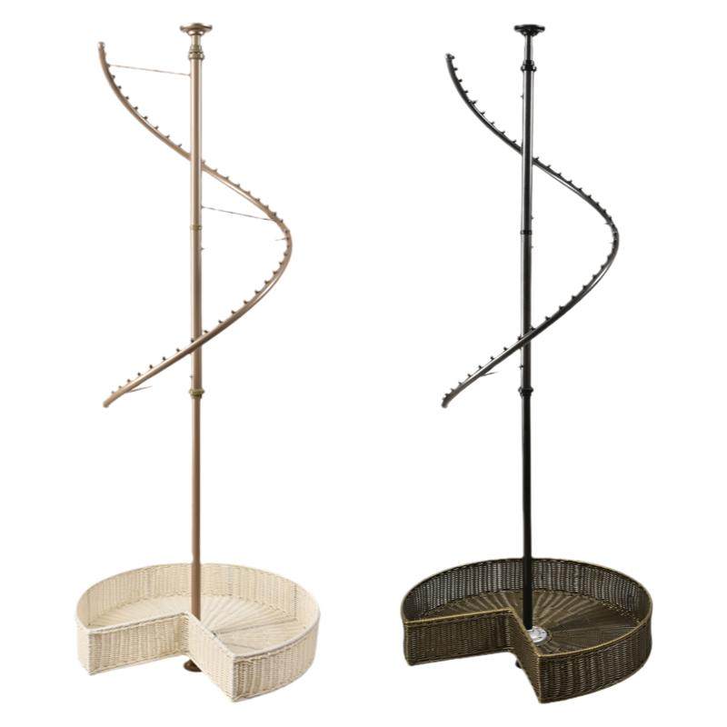 Wardrobe 360-Degree Rotating Clothes Hanger, Cloakroom, Corner Trouser ...