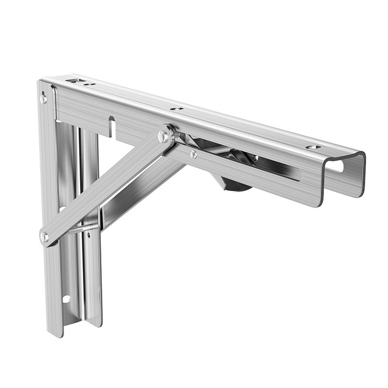 Braket rak rak penyimpanan lipat dinding yang dapat ditarik dari baja ...