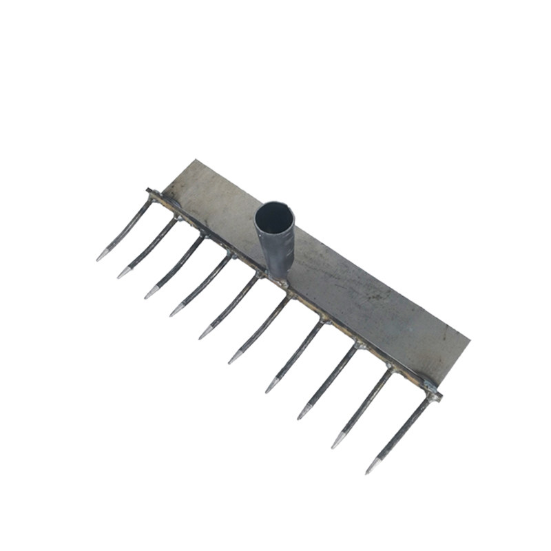 Dual-Use Ten-Tooth Nail Rake - Long Handle Agricultural Tool for Garden ...