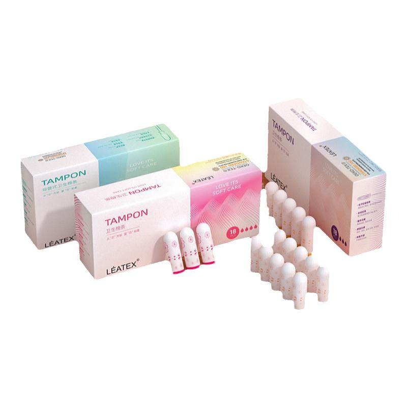 Sanitary Tampon with Built-In Cotton Swab - Menstrual Napkin for Aunt Flow