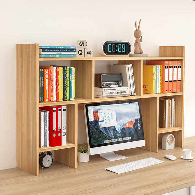Multi -function desktop bookstores Student use desktop bookshelf ...