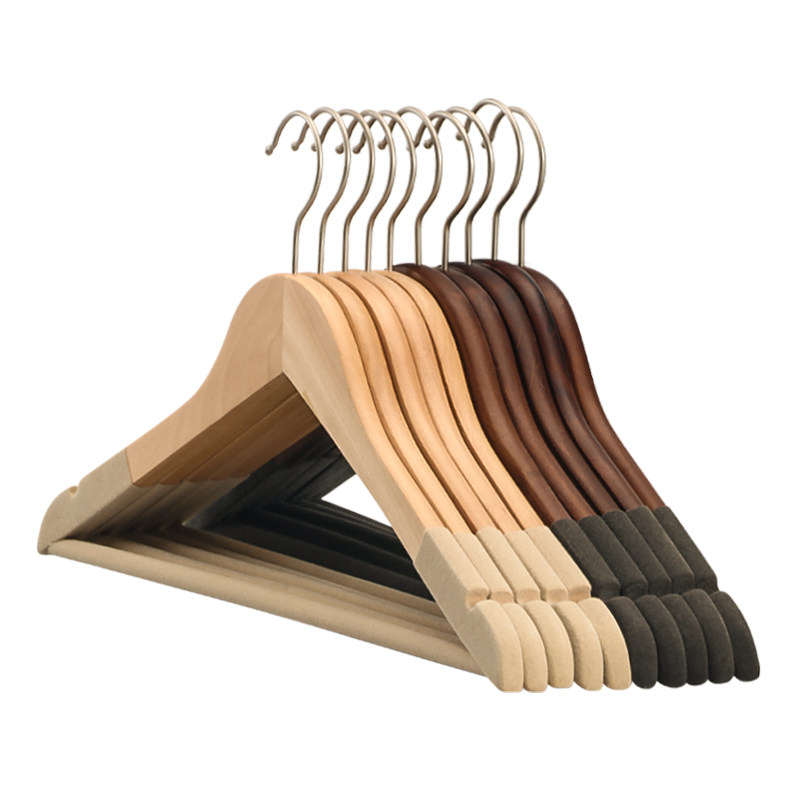 Nordic Solid Wood Clothes Rack - Vintage Log Style