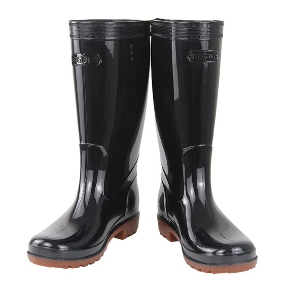 Lighthouse rain boots men's medium and high tube heavy rain flood ...