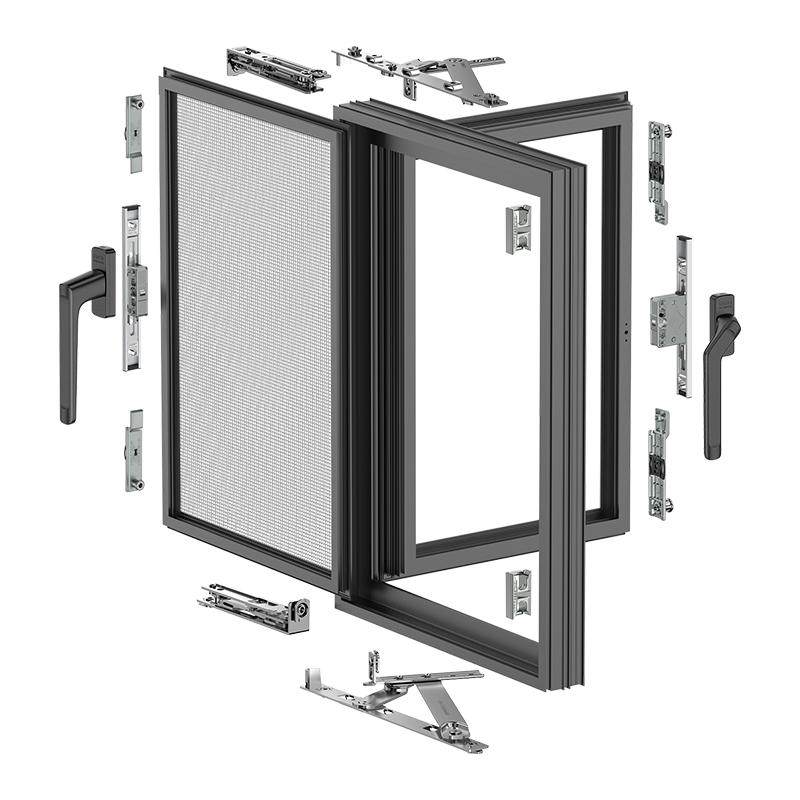 Hopo Essential Stainless Steel Window Hinges - Integrated Casement Hardware