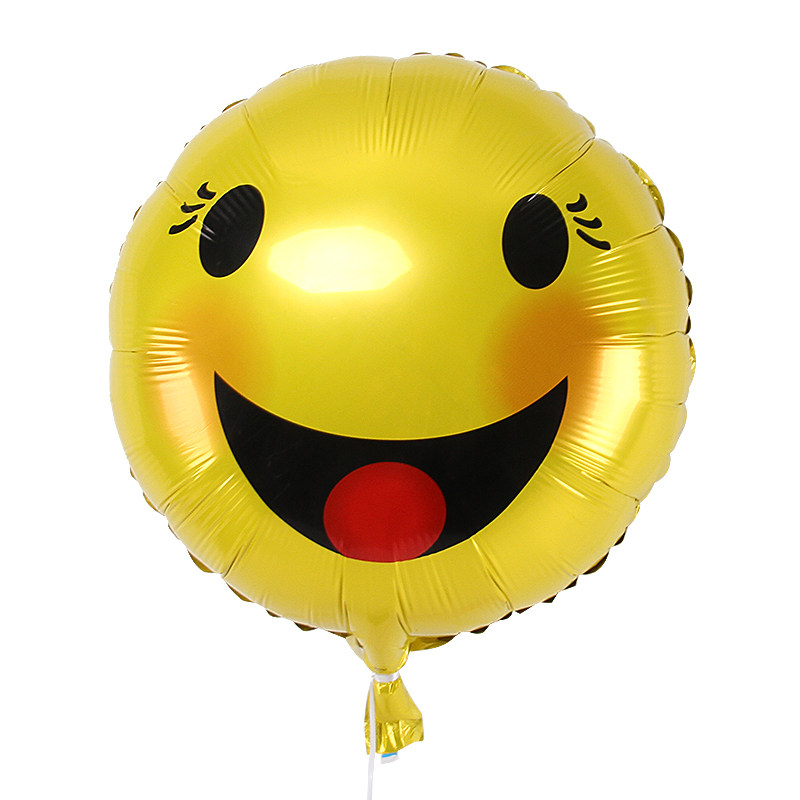 Angel Fly Yellow Smiley Face Foil Balloons - Birthday & Party Decorations
