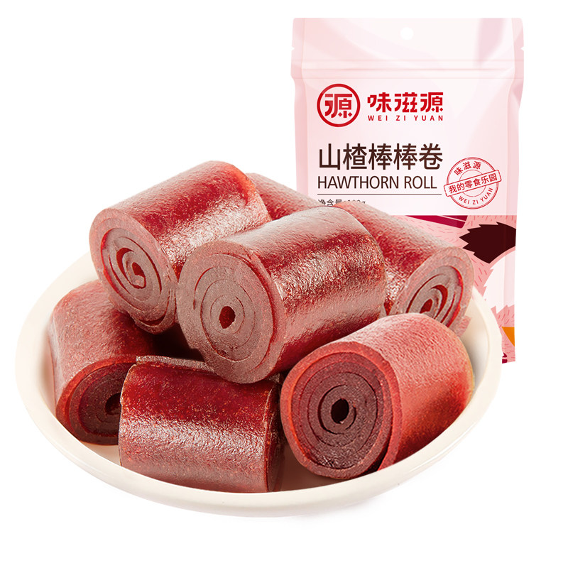 Net Red Hawthorn Stick Roll 100g Bagged Fresh Fruit Beating Hawthorn ...