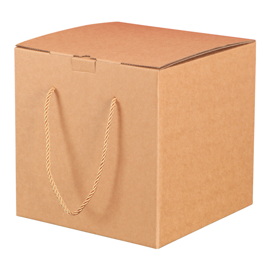 Qian en Square Kraft Paper Gift Box - 30x30x30/25x25x25cm