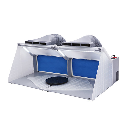 Gundam Model Painting Workbench with LED Lamp Exhaust Fan