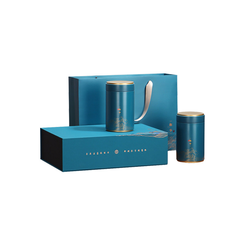 Boîte cadeau en métal pour thé - Style chinois - Coffret cadeau