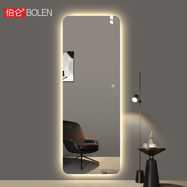 Bolun smart frameless full-length mirror dressing mirror led light ...