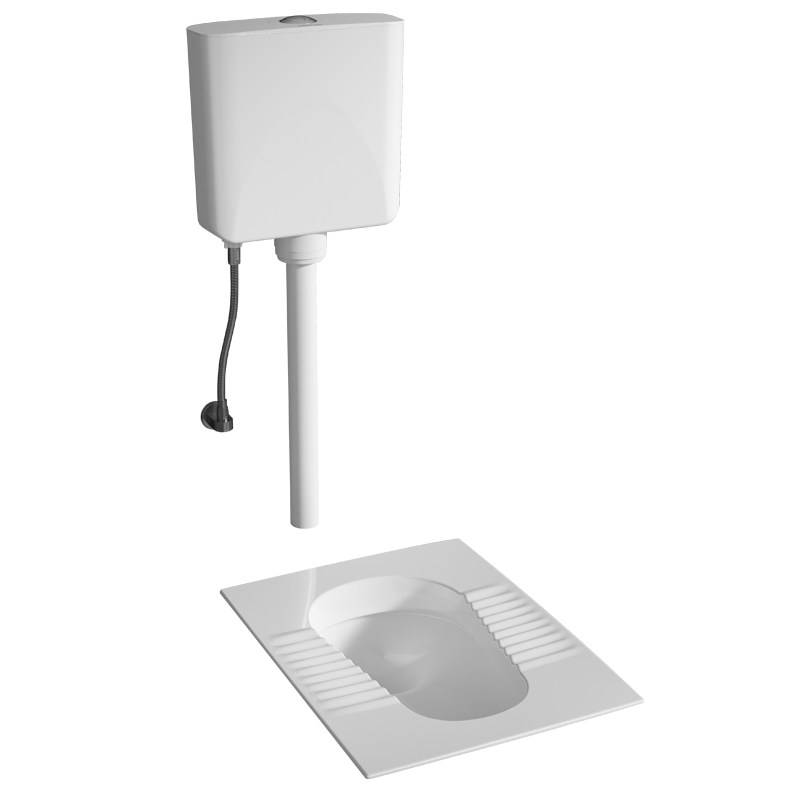 Wrigley Bathroom Squat Toilet Water Tank Complete Set | Household ...