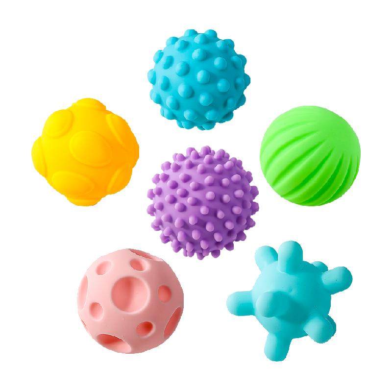 Silicone Baby Teether Ball - Sensory Training Toy for 6+ Months