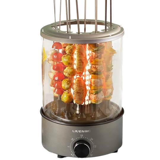 Smokeless Electric Kebab Machine for Home Barbecue