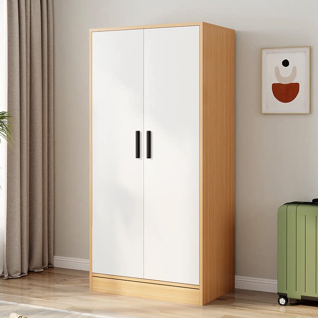 Double-door wardrobe home bedroom modern simple storage cabinet ...