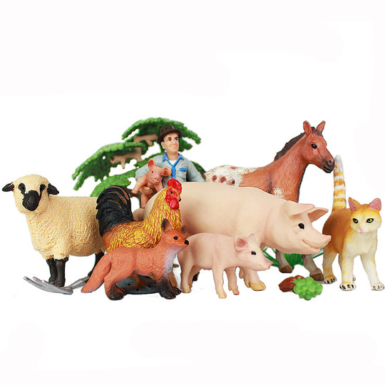 Simulation Animal Toy Farm Model for Children's Enlightenment: Ranch ...