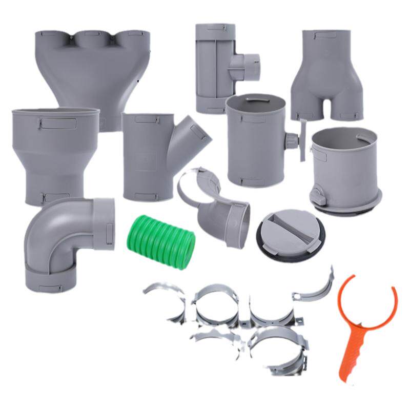 Fresh Air System PE Pipe Accessories - 90 Degree Elbow 75 110 Soft PE ...