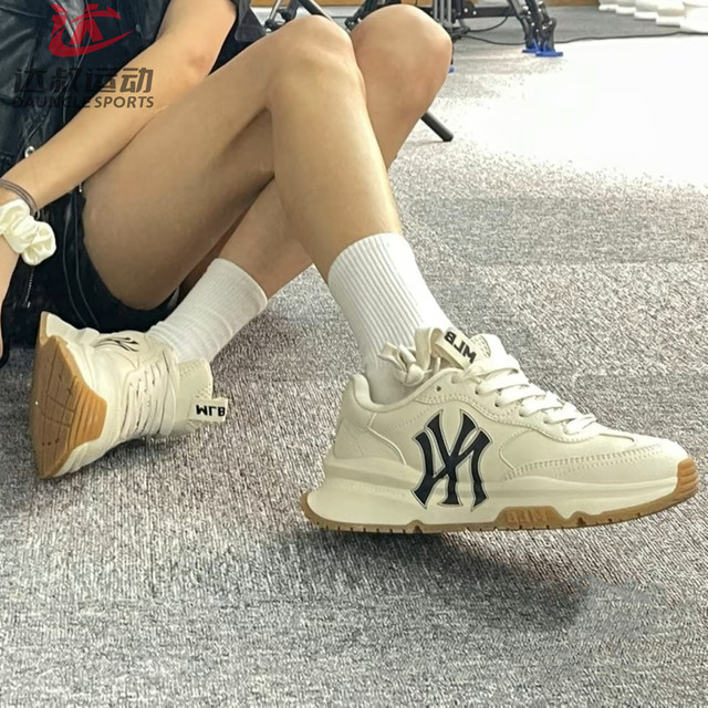 MLB couple daddy shoes men and women NY big standard retro lightweight ...