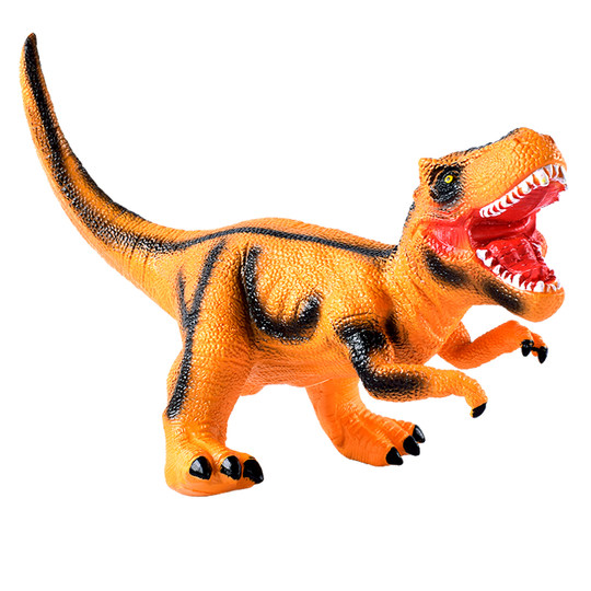 Soft Rubber Dinosaur Toy Set for Children's Play