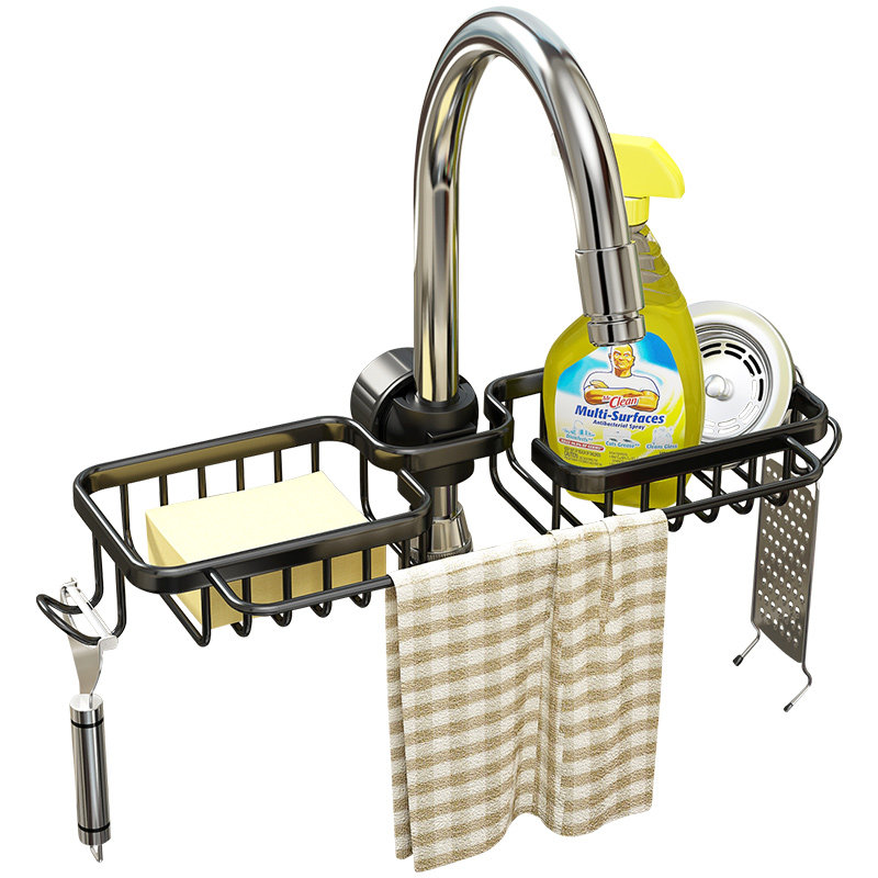 Kitchen Faucet Rack for Dishwashing and Sink Organization
