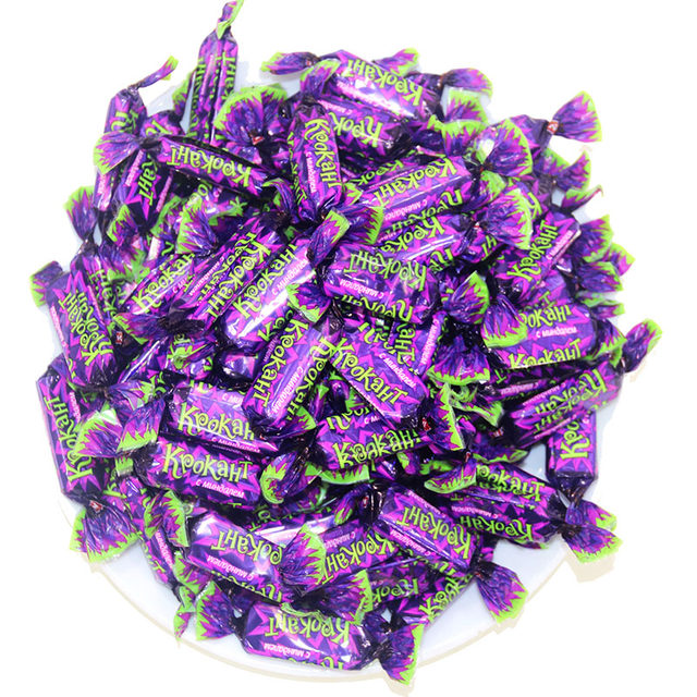 KDV Russian original imported purple sugar genuine wedding candy kpokaht chocolate new year's ...