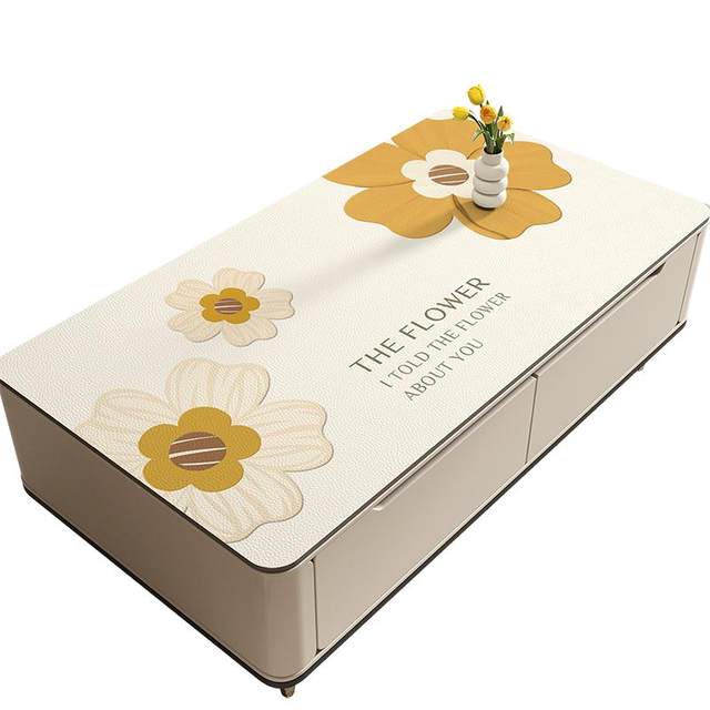 Coffee table mat, table mat, oil-proof and waterproof leather, silicone ...