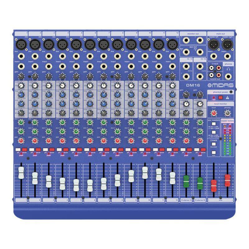 Midas/Midas DM12 DM16 Analog Sound Reinforcement Mixer 12-Way ...