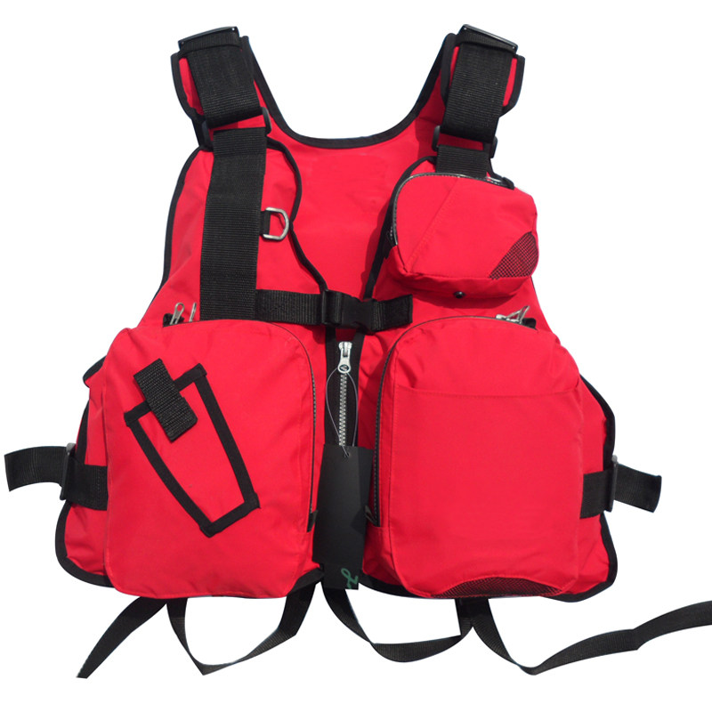 Adult Life Jacket Fishing Vest with Large Buoyancy and Cross Belt