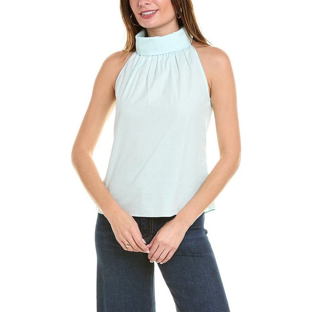 Sail to Sable straight hair sail to mink wind collar collar -blue