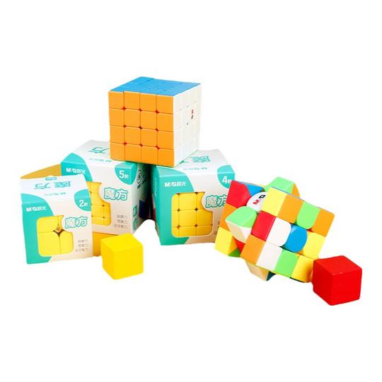 M&G Morning Light Cubo Rubik 3x3 & 4x4 - Conjunto de Cubo Mágico Suave