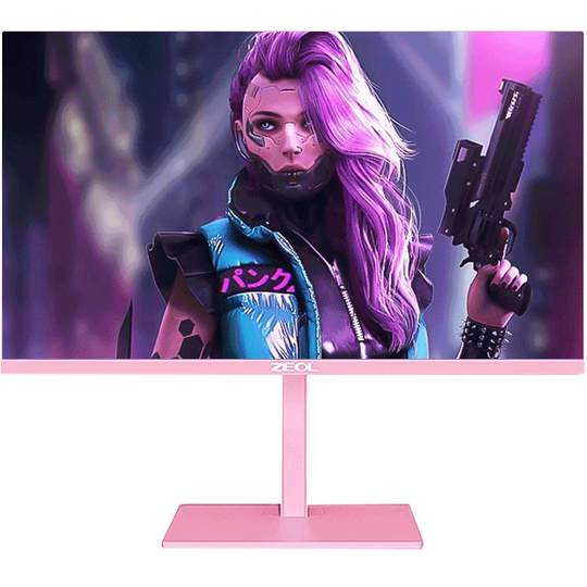 Zeol 27-Inch 165Hz IPS Gaming Display | Pink E-Sports Monitor