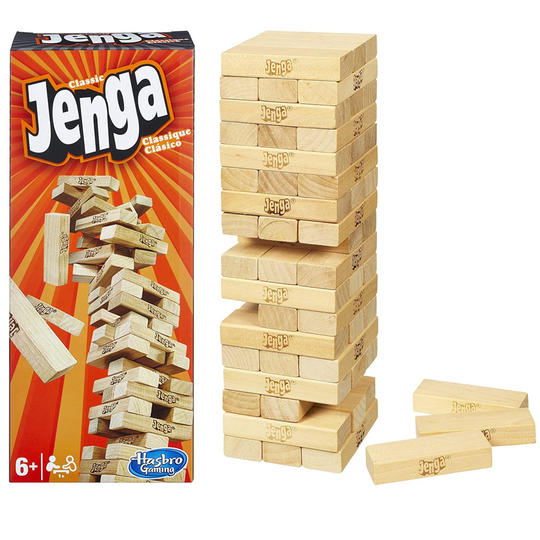 Jenga Classic - Hasbro Wooden Building Block Game