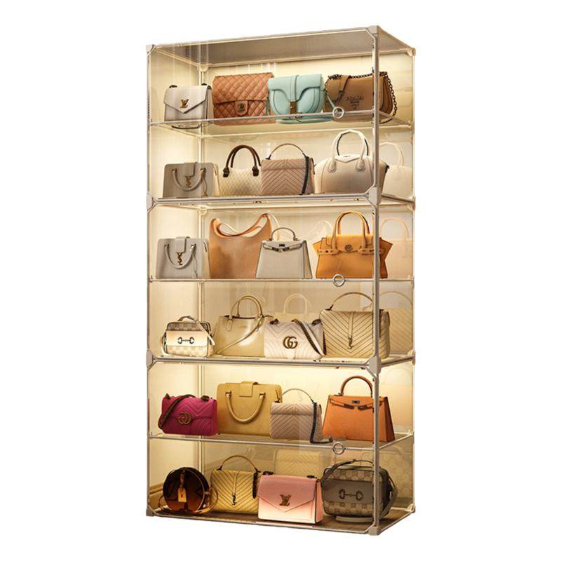 British & Hong Kong Bag Storage Cabinet - Transparent Display Rack