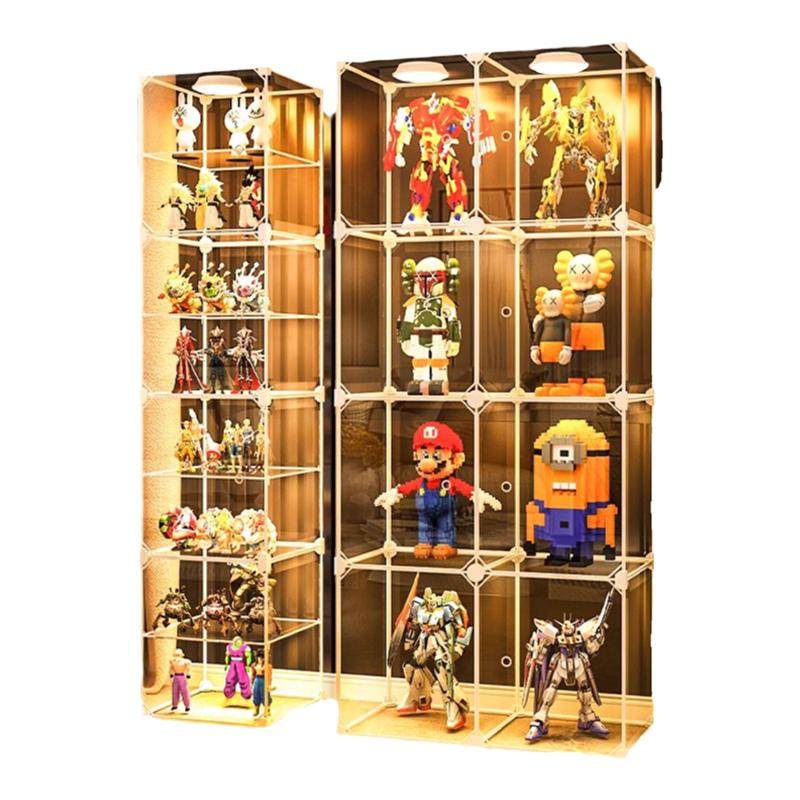 Vitrina Expositiva para Lego con Luces - Estante Acrílico Transparente ...