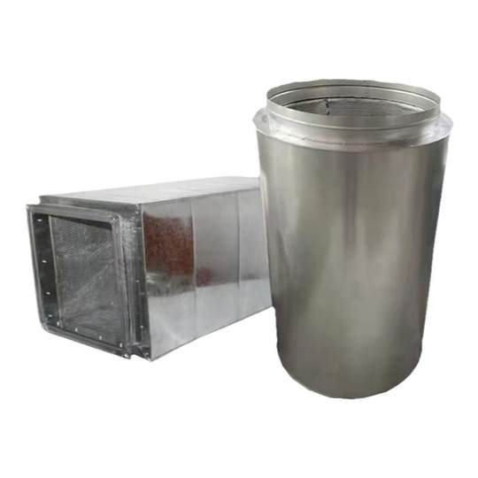 Customized Fan Static Pressure Box Spiral Ventilation Duct Silencer Box ...