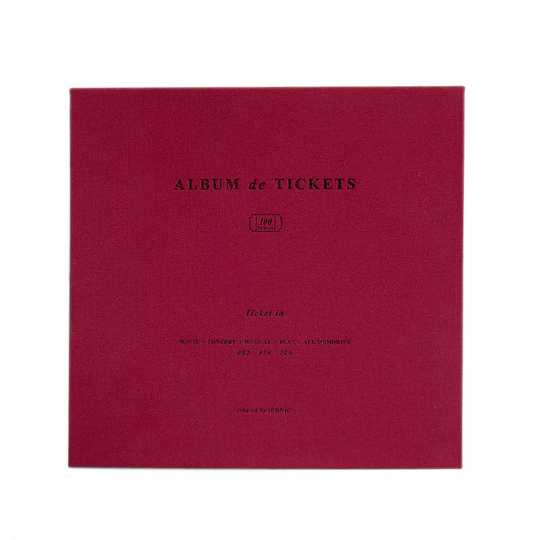 Iconic Ticket Collection Book - Movie, Concert & Travel Keepsake Album