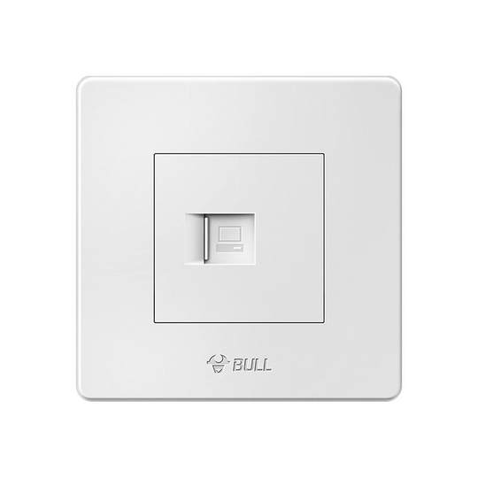Bull Socket Flagship Switch Panel - White Network Cable Computer Socket ...