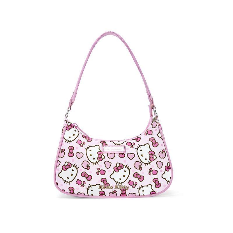 Tidecolor Sanrio Hello Kitty Halvmåne Taske - Pink Skuldertaske til Piger