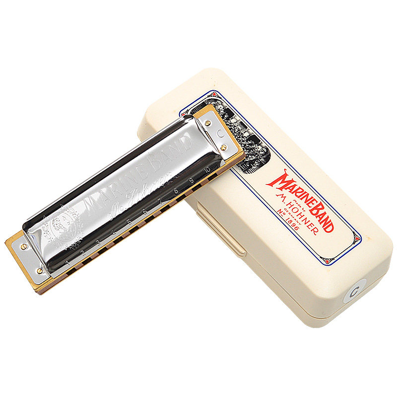 Hohner german marine band blues ten-hole harmonica 1896 نموذج كلاسيكي ...