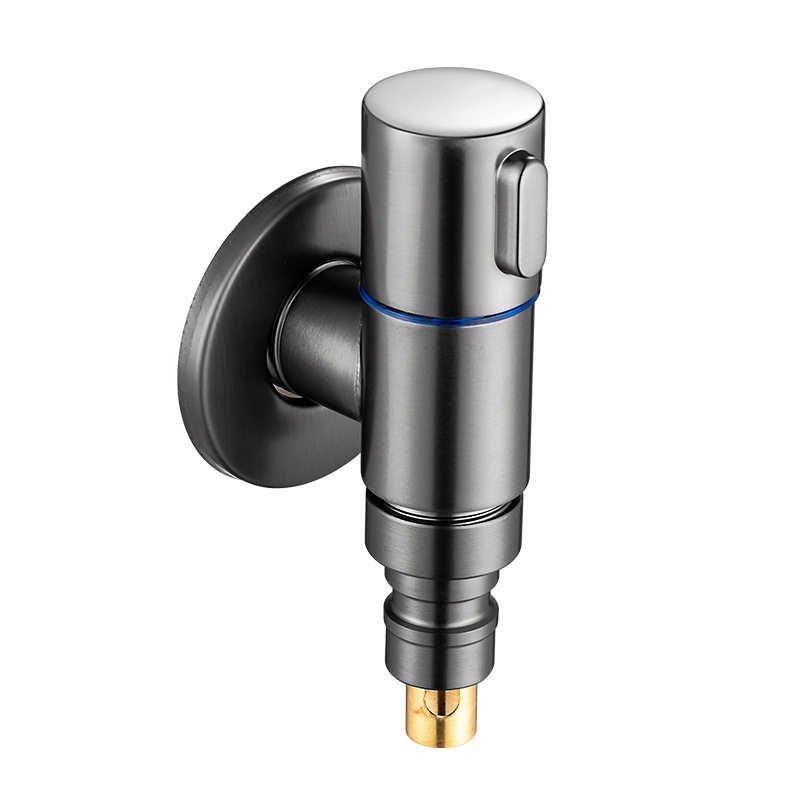 Soyue All-Bronze Double Outlet Angle Valve - Washing Machine Faucet Adapter