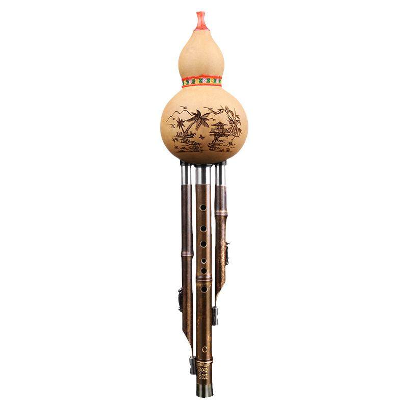 Instrumento musical yunnan cucurbit para iniciantes - tecla c