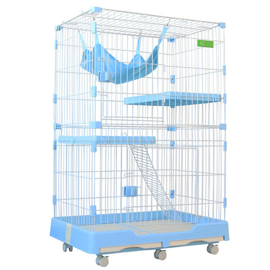 Pet Cat Cage Double-Layer Luxury Cat House