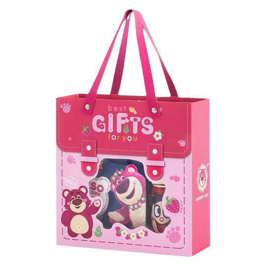 Strawberry Bear Custard Snack Gift Box - 380g