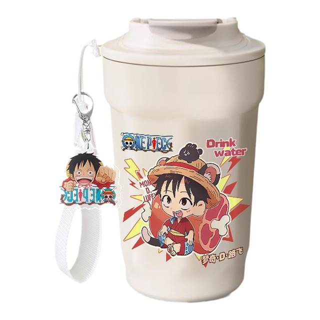 One Piece Cartoon Water Cup Girls Large -capacity Cooling and ...