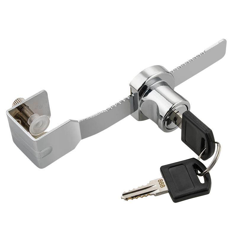 Hole-free freezer horizontal lock refrigerator lock cabinet lock ...